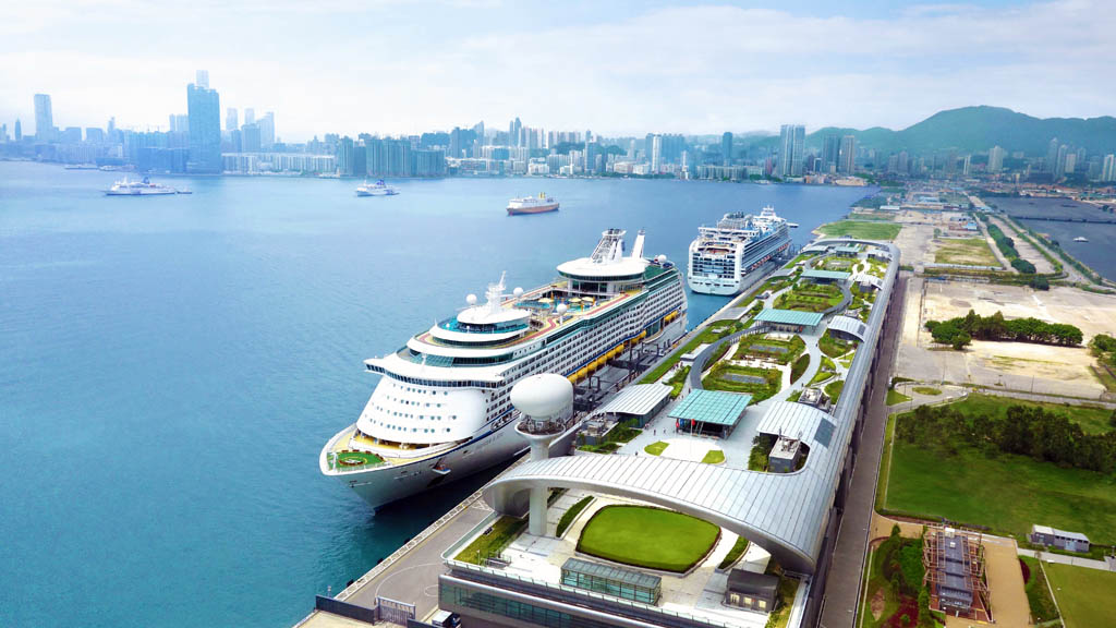 Aerial shot of cruise terminal | The Cruisington Times